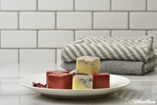 Luxurious Rose Bath Melts (DIY Recipe) | Wellness Mama