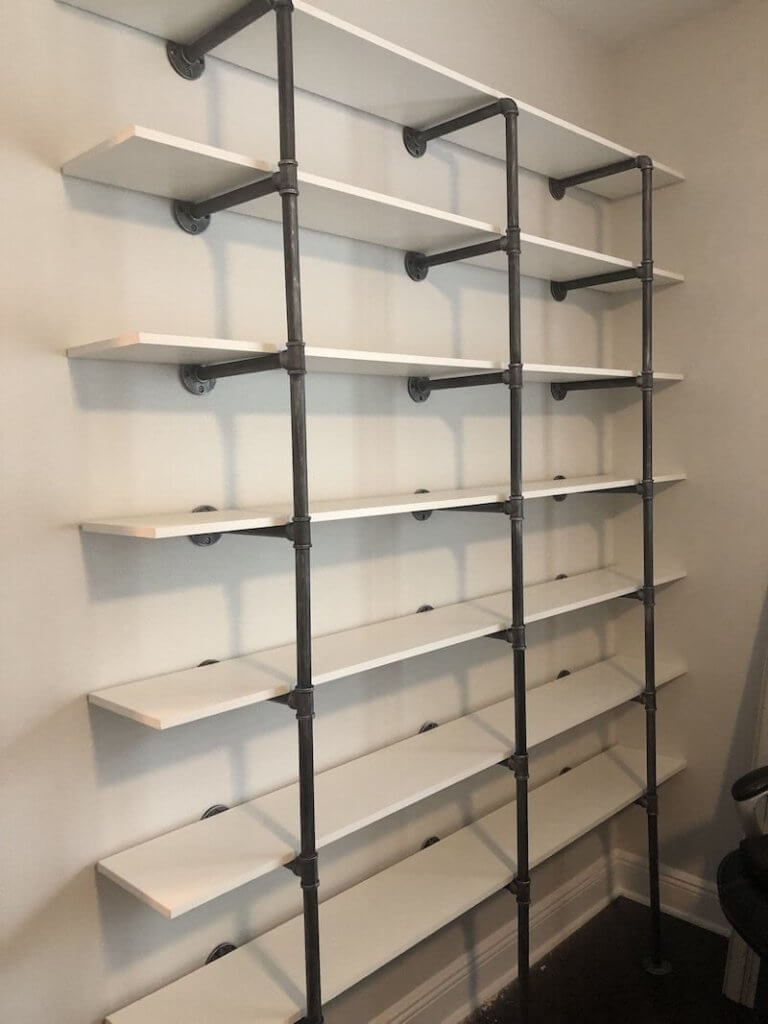 How to Make DIY Industrial Pipe Shelves | Wellness Mama