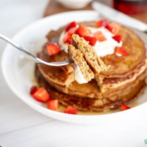 Easiest Fluffy High-Protein Pancakes (Blender-Friendly!)