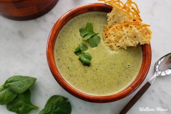 Creamy Spring Greens Soup Recipe | Wellness Mama